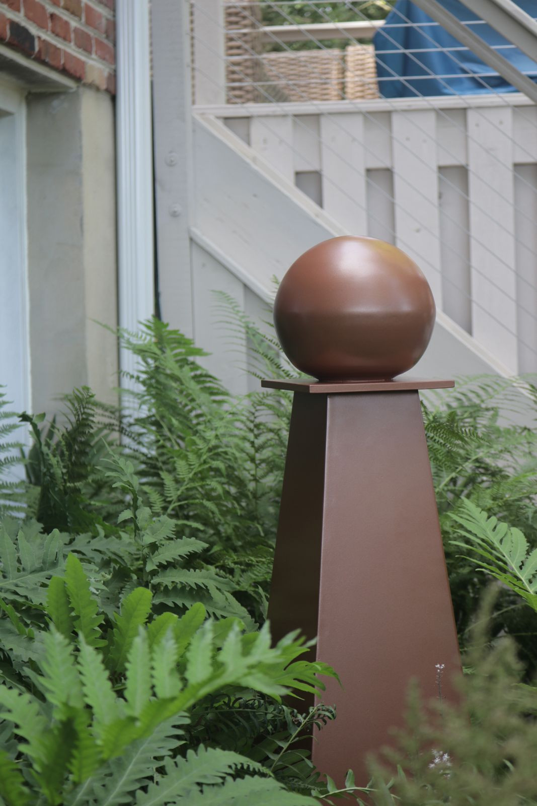 Decorative Pipe Cover with Sphere