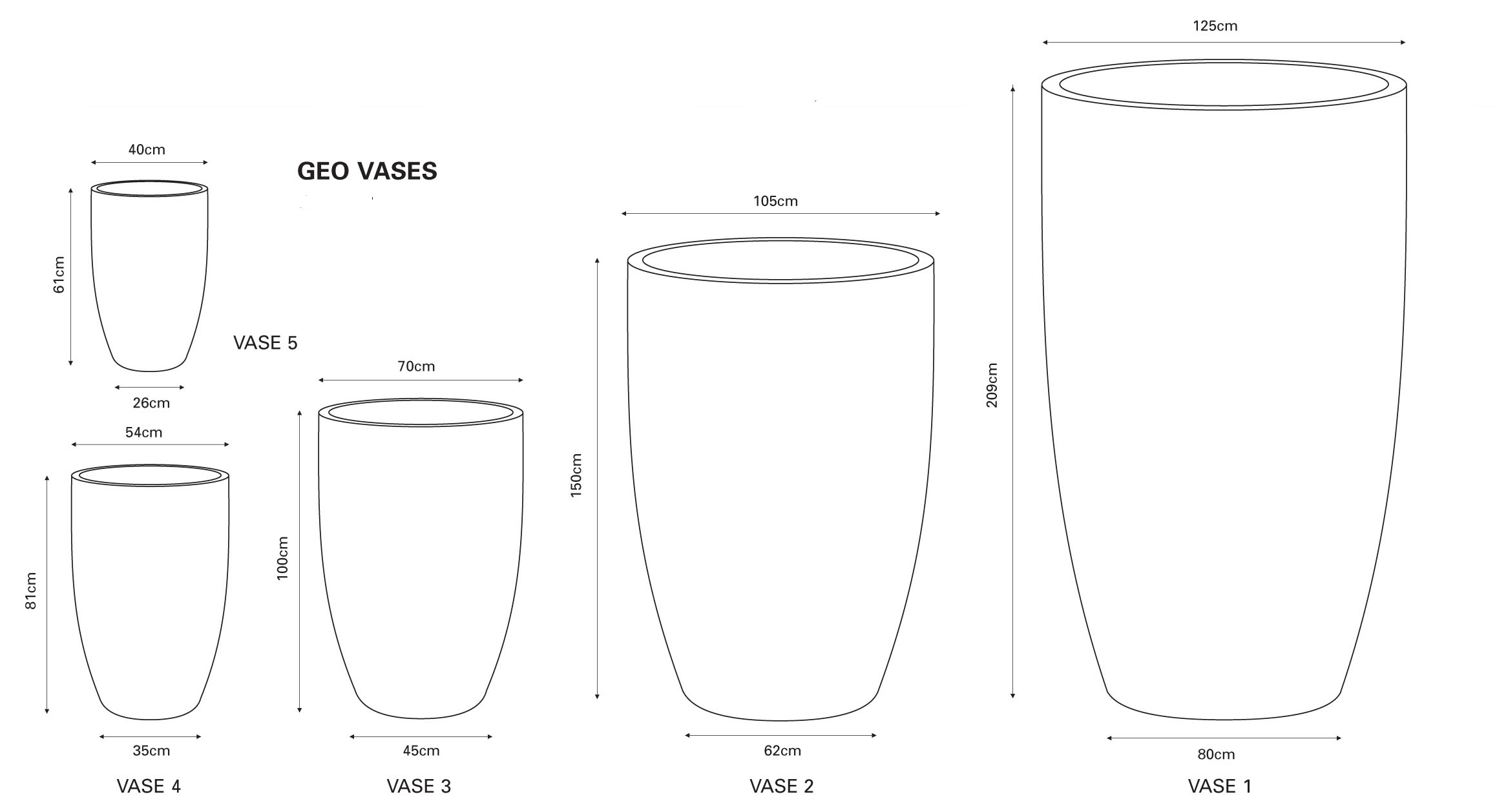 Geo Vase Planter - Garden Artisans LLC