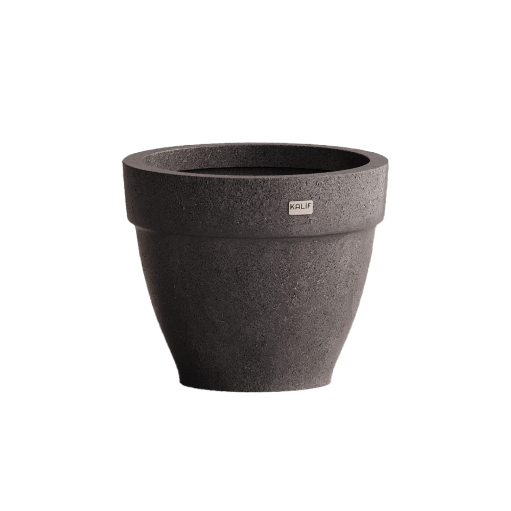 Terra Round Fiberstone Planter - 9.25" Dia x 8.5" High - Several Color ...