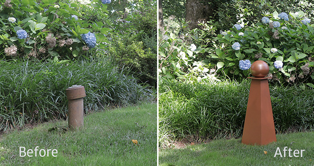 How to Beautify an Outdoor Eyesore - Garden Artisans LLC