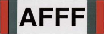 AFFF sign red and green stripes - shipboardparts.com