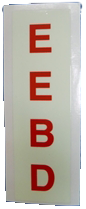 EEBD STICKER, REPLACEMENT VERTICAL - shipboardparts.com