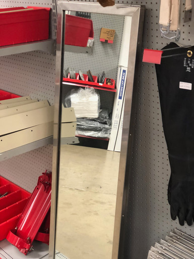 STAINLESS STEEL MIRROR W/SAFETY LAMINATED GLASS 22'' X 55 ...