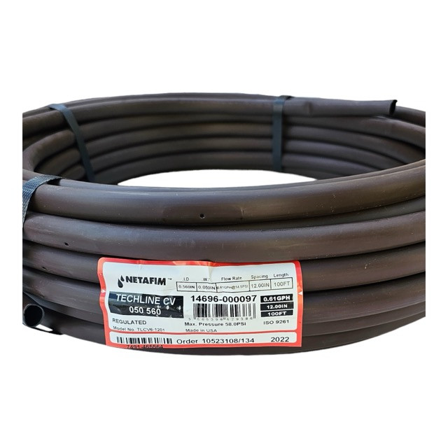 Netafim Techline CV 17mm Emitter Tubing (0.6 GPH) | DripWorks