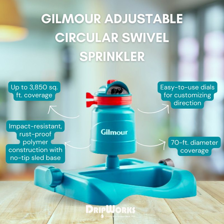 Gilmour Adjustable Circular Swivel Sprinkler