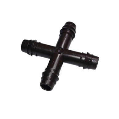 Netafim Techline EZ 12mm Insert Barb Cross drip irrigation fitting