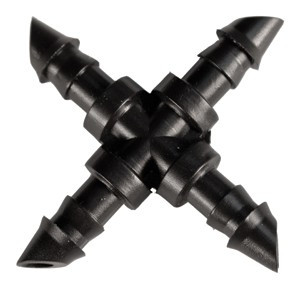 1/4" Barbed Cross - DripWorks