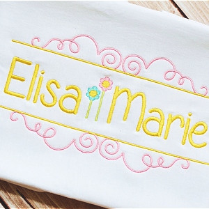 Elisa Font Set Embroidery Machine Design