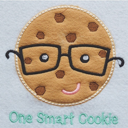 Smart Cookie Applique Embroidery Machine Design