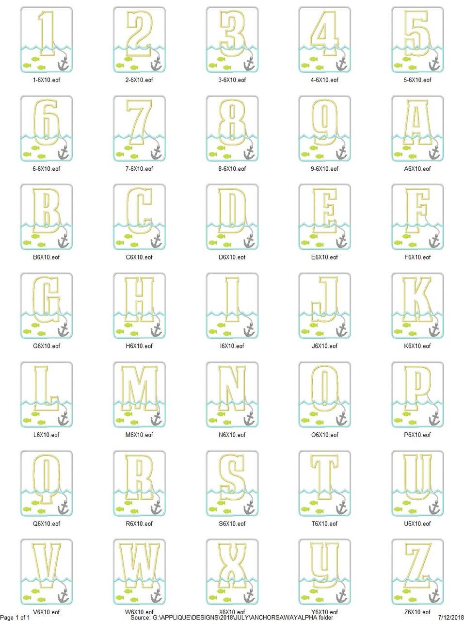 Anchor 2 Alpha Embroidery Machine Design