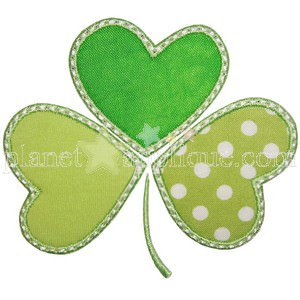 Whimsical Shamrock Applique Embroidery Machine Design