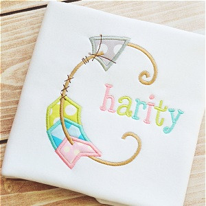 Arrow Alpha Embroidery Machine Design