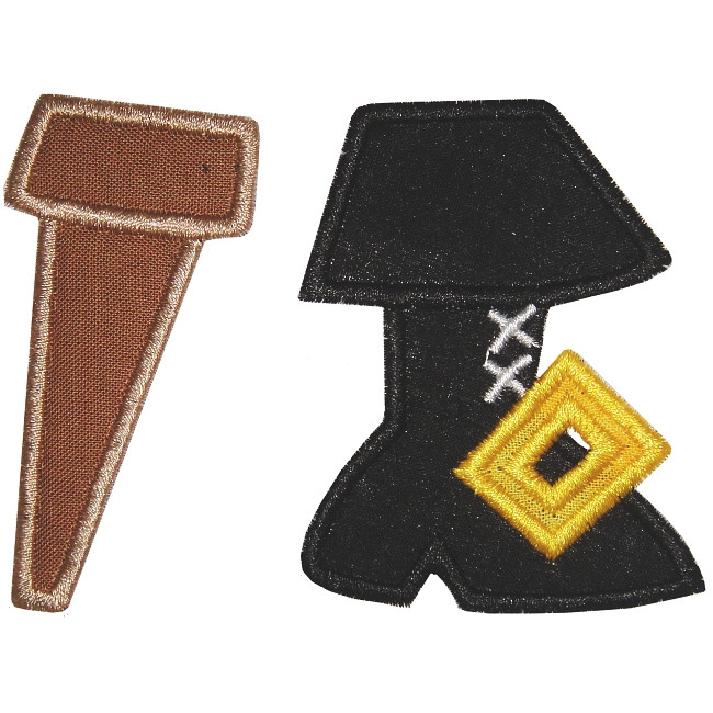 Pirate Feet Applique Embroidery Machine Design