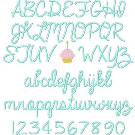 Celeste Font Set Embroidery Machine Design