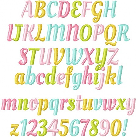 Melissa Font Embroidery Machine Design