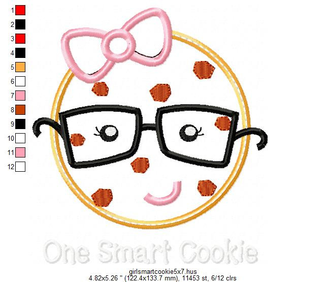 Smart Cookie Applique Embroidery Machine Design