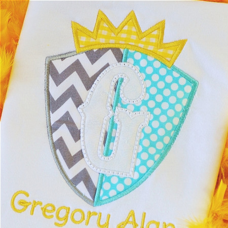 Shield Alpha Embroidery Machine Design