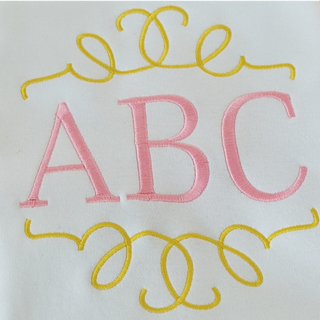 Yuna Monogram Set Embroidery Machine Design