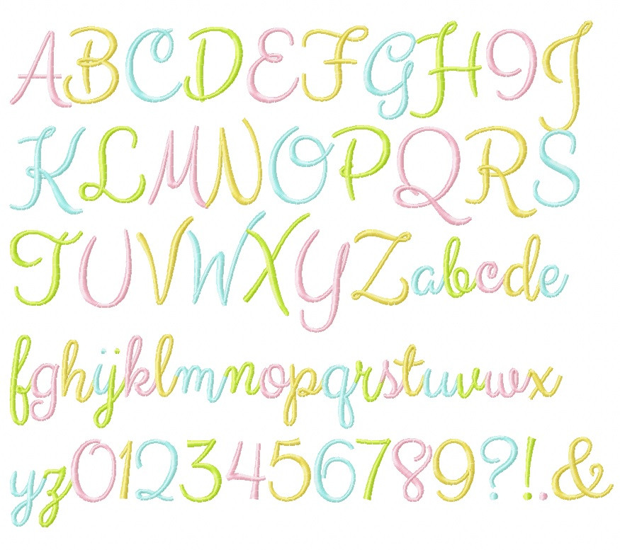 Laila Embroidery Font Embroidery Machine Design