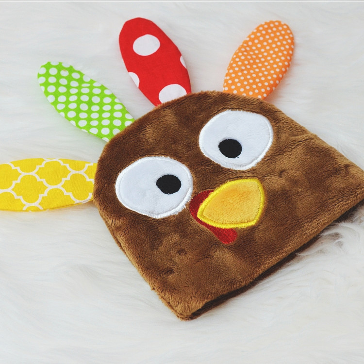 In the Hoop Turkey Beanie Embroidery Machine Design