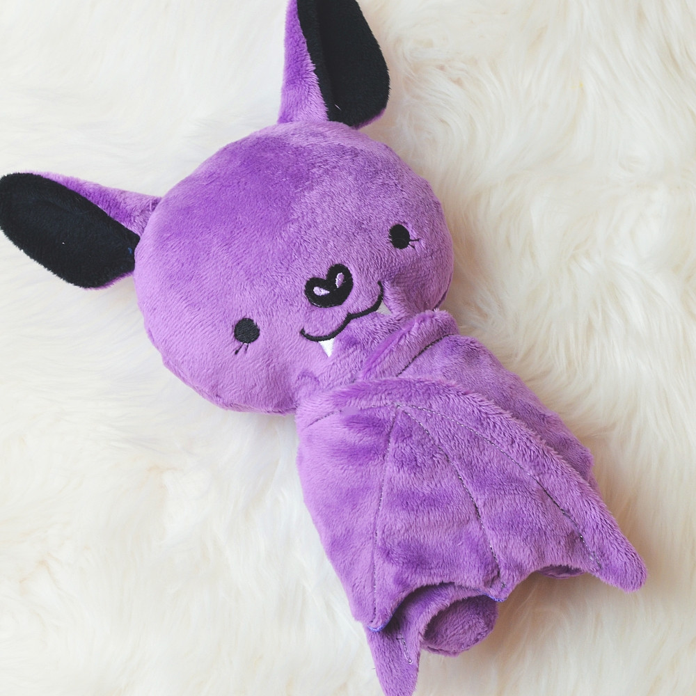 In the Hoop Briar the Bat Plush Embroidery Machine Design