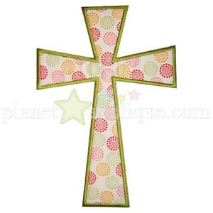Cross Applique Design Embroidery Machine Design