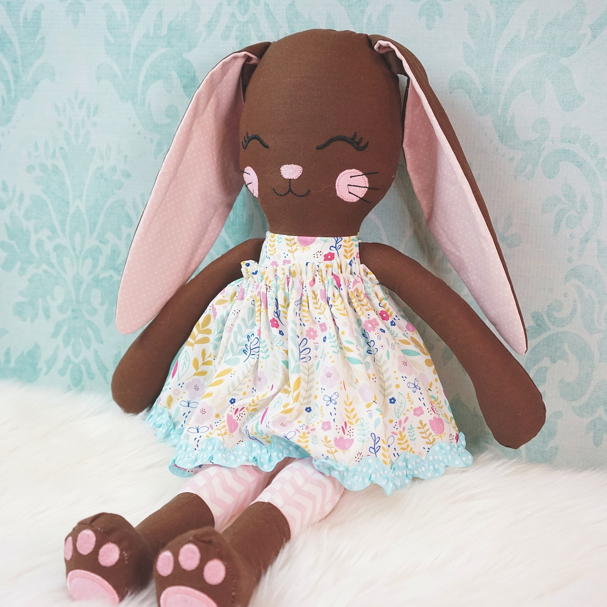 In the Hoop Darling Bunny Embroidery Machine Design