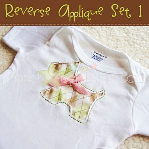 Reverse Applique Set 1 Embroidery Machine Design