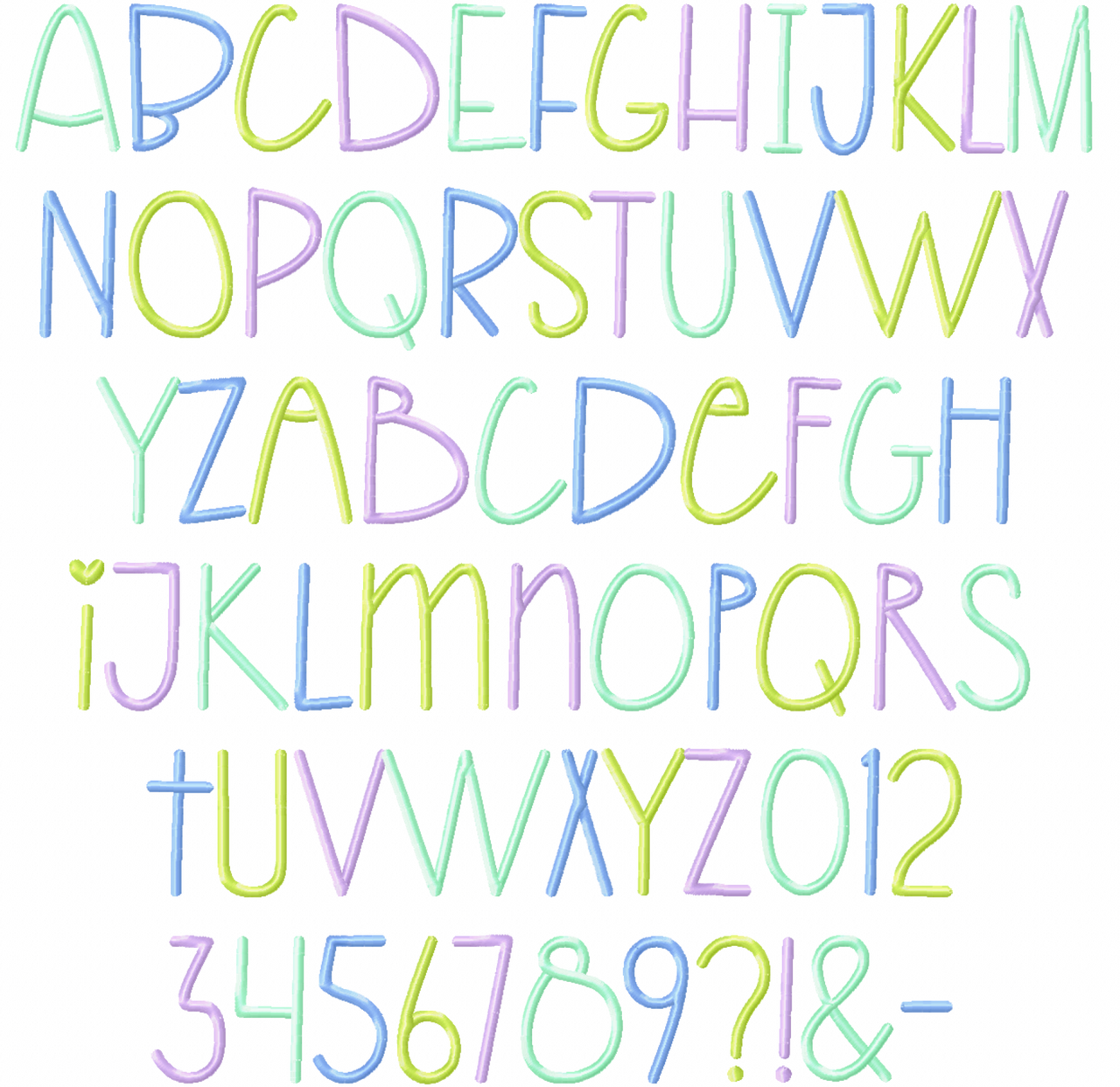 Birthday Llama Satin and Zigzag Applique Embroidery Machine Design