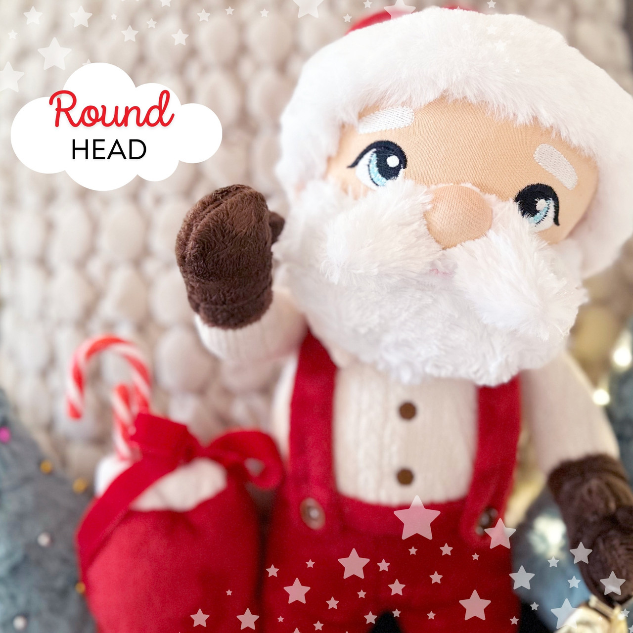 In the Hoop ITH Santa Kris Kringle Plushie For Machine Embroidery Design