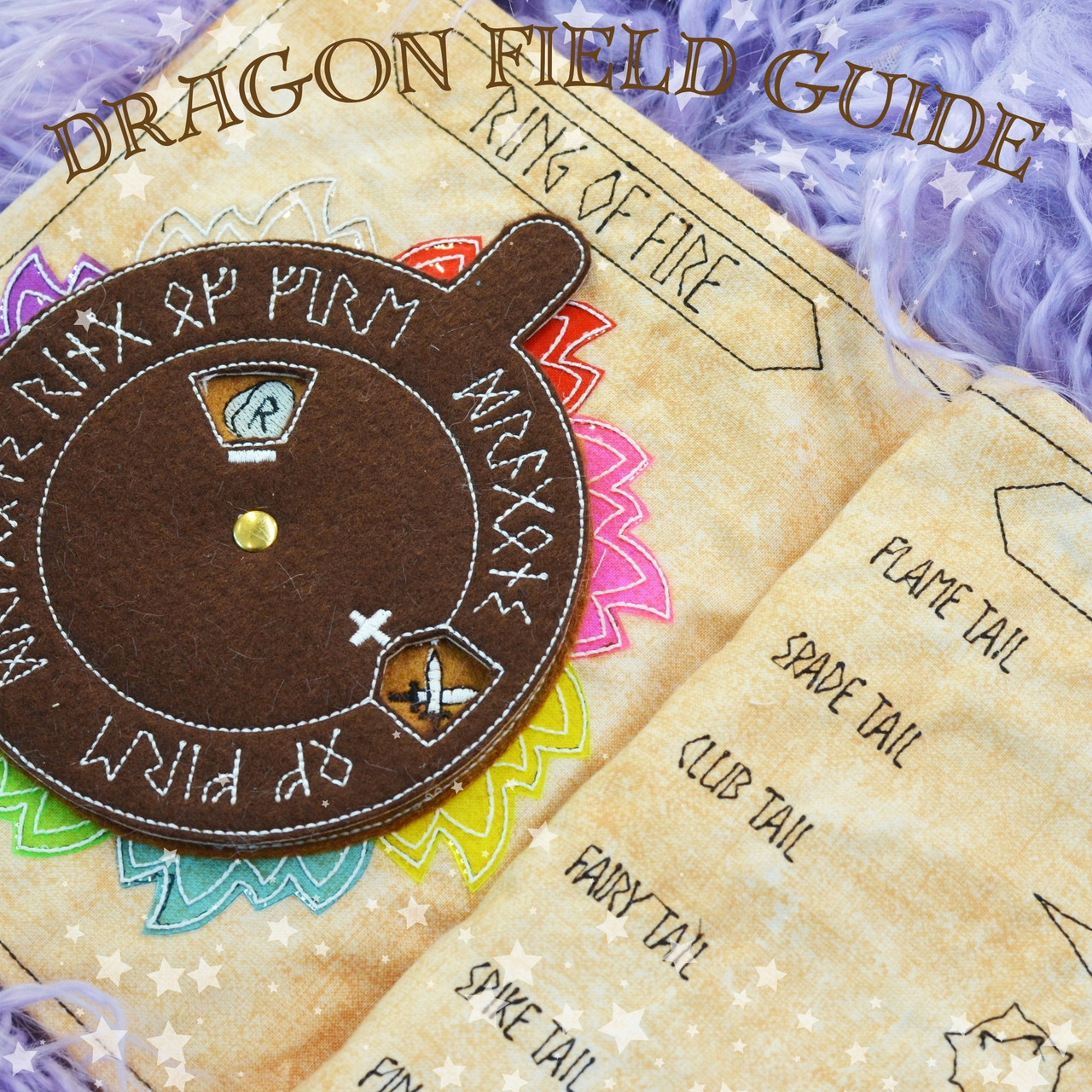 IN THE HOOP DRAGON FIELD GUIDE CLOTH QUIET GLOWING GIFT BIRTHDAY BOOK ...