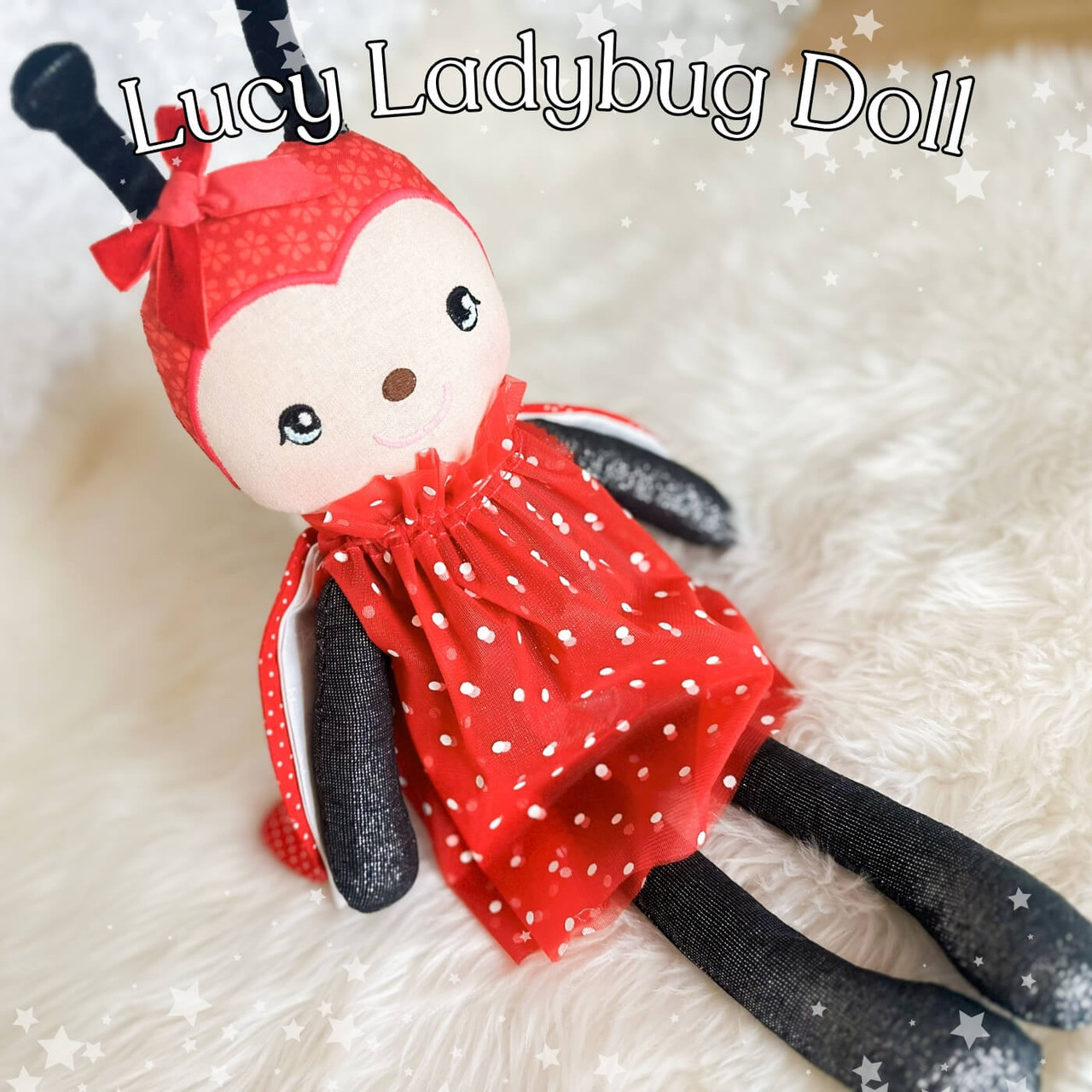 Lucy Ladybug Valentine Plushie Design Instant Download For Machine ...