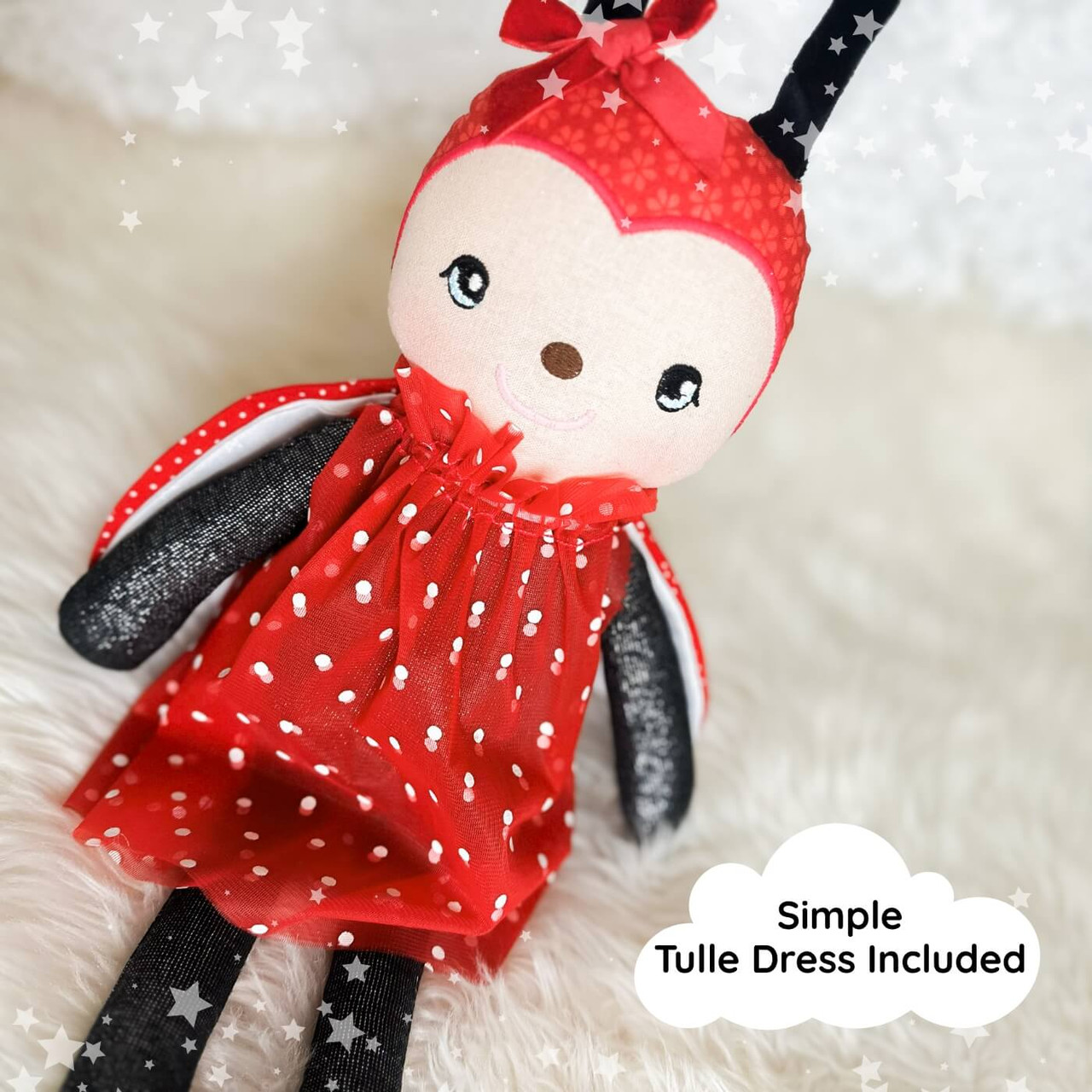 Lucy Ladybug Valentine Plushie Design Instant Download For Machine ...
