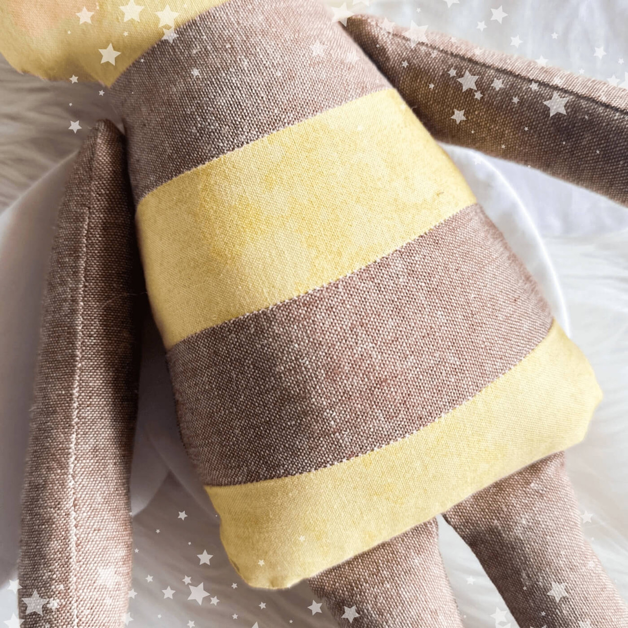 Bumble Bee Doll Plushie Design Instant Download For Machine Embroidery