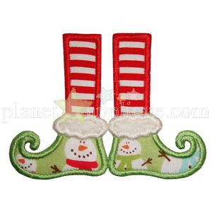 Elf Feet Applique Embroidery Machine Design