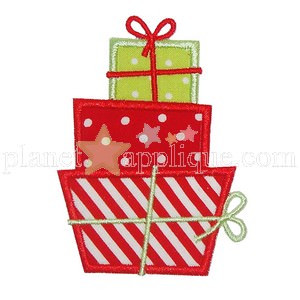 Stack O Gifts Applique Embroidery Machine Design