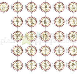 Posh Mint Alphabet Embroidery Machine Design