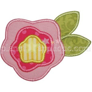 Spring Flower Applique Embroidery Machine Design