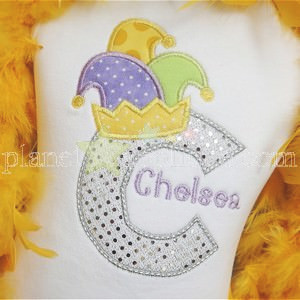 Jester Hat Alpha Embroidery Machine Design