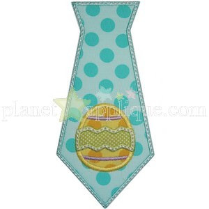 Easter Tie Applique Embroidery Machine Design