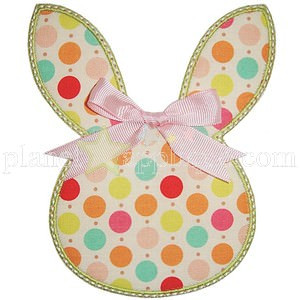 Simple Bunny Face Embroidery Machine Design