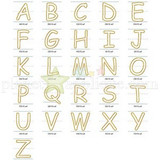 Handwriting Alpha Embroidery Machine Design