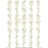 Butterfly Alpha Embroidery Machine Design
