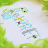 Little Hero Font Embroidery Machine Design