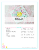 3D Flower Applique Embroidery Machine Design