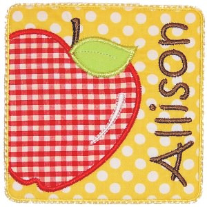 Apple Patch Applique Embroidery Machine Design