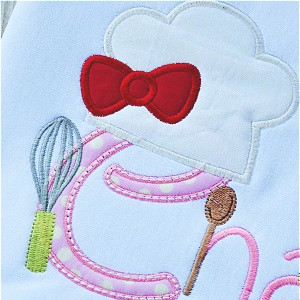 Lil Baker Alpha Embroidery Machine Design