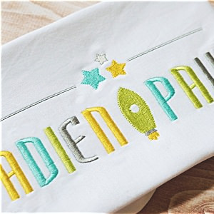 Galaxy Font Set Embroidery Machine Design