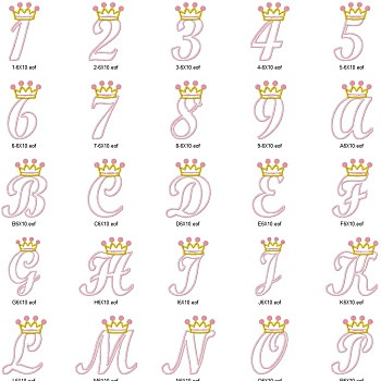 Crown Alpha Embroidery Machine Design