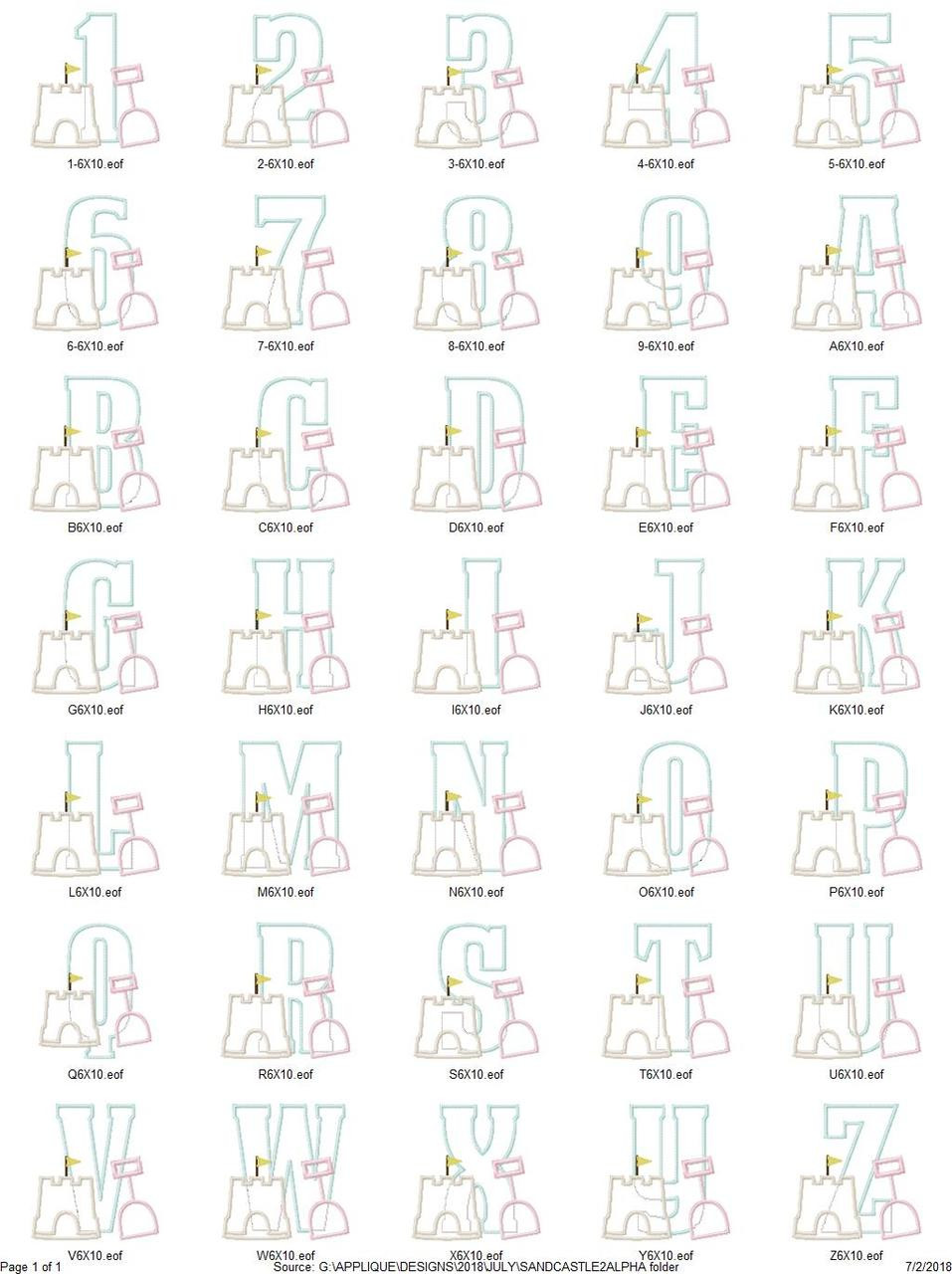 Castle Alpha Embroidery Machine Design